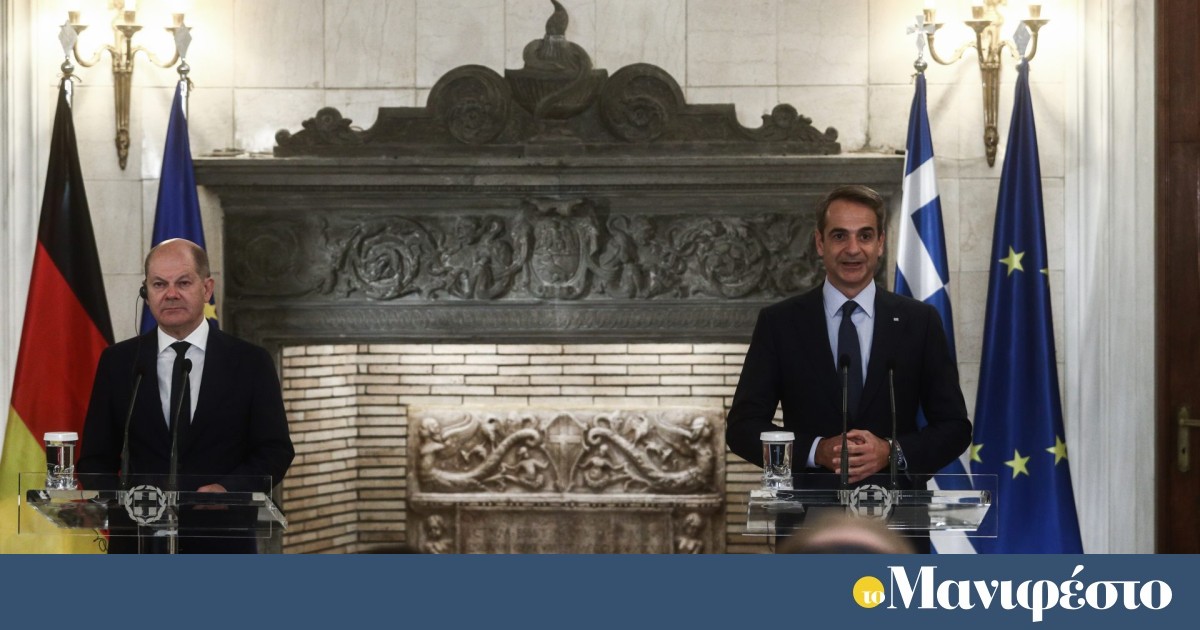 Μητσοτάκης-Σολτς για Τουρκία: Δε νοείται μέλος του ΝΑΤΟ να αμφισβητεί ...