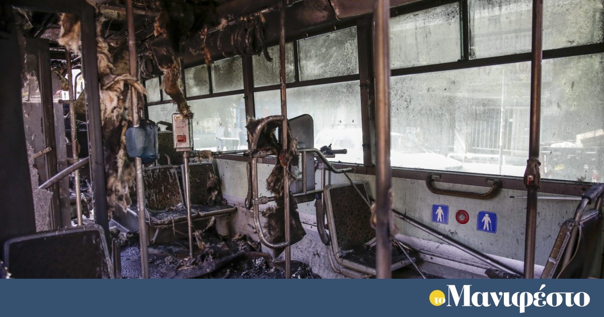 Στις φλόγες λεωφορείο των ΚΤΕΛ στη Θεσσαλονίκη – Βίντεο