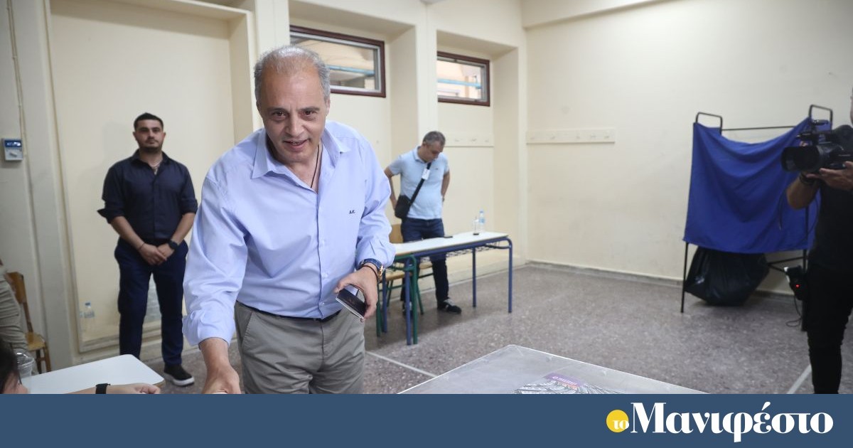 Εκλογές 2023: Ψήφισε ο Κυριάκος Βελόπουλος
